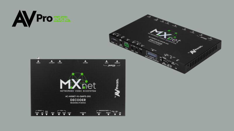 MXnet – AVoIP with KVM and Dante! News - AV-Huset